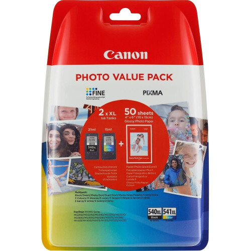 Canon PG-540XL and CL-541XL Photo Value Pack - Multi-Coloured on OnBuy