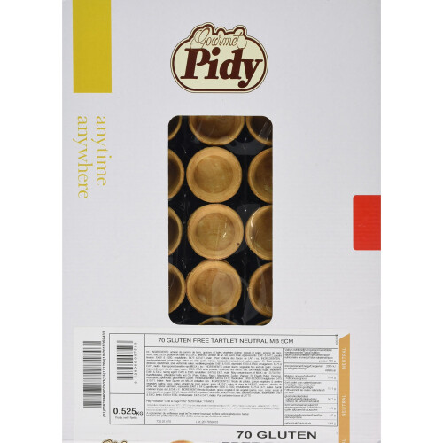 Pidy Gluten Free Pastry Case Tartelettes, Neutral, 5 cm - Pack of 70 on ...