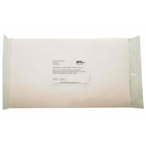 EPS Edible Wafer Rice Paper Pack 25 plain white A4 sheets on OnBuy