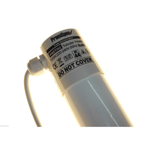 2ft Tubular heater 120W tube heaters 120 watt 600mm IP44 cupboard loft ...