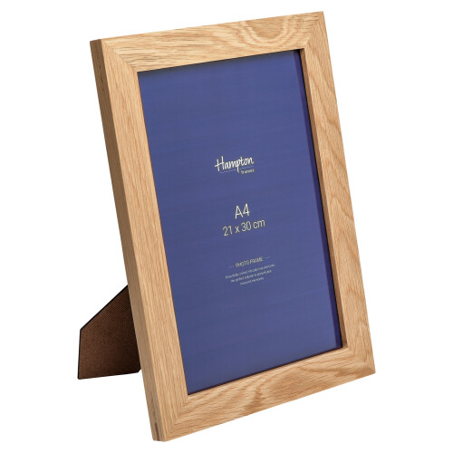 Hampton Frames NEWOAKA4P-FBA New England High Quality Solid Oak Wood A4 ...