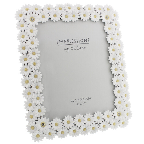 Juliana Impressions â„¢ Luxury White Daisy Photo Frame With Crystal ...