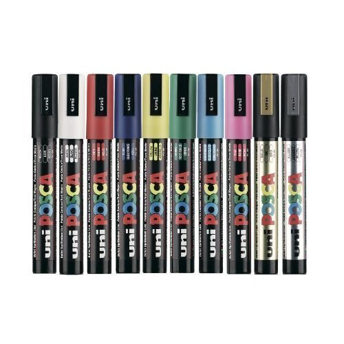 Posca Colouring - PC-5M - Pack of 10 Markers on OnBuy