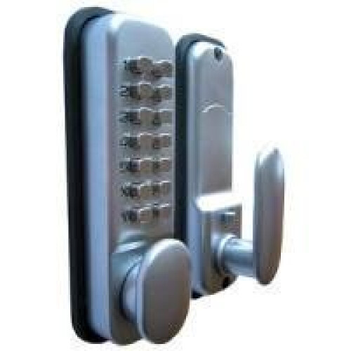 Digital Code Lock Door Lock - Chrome - Weather Resistant KeyPad ...