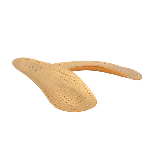 Orthotic leather insoles with longitudinal and transverse arch support ...