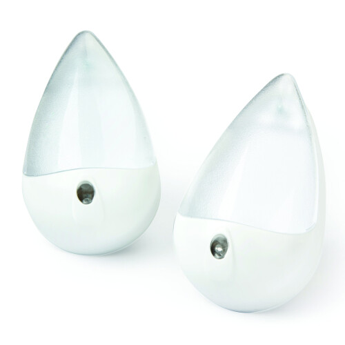 Masterplug NLTD/2 Tear Drop Night Light Dusk Till Dawn - White Twin ...