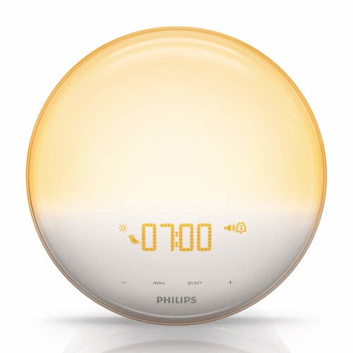 Philips Wake-up Light Alarm Clock with Coloured Sunrise Simulation, 7 ...
