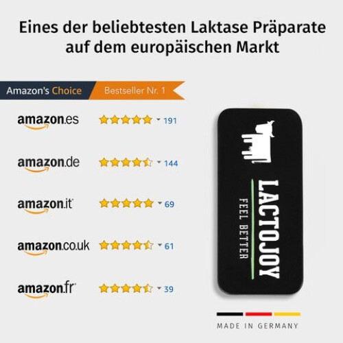 LactoJoy Lactase Tablets | Helps with Lactose Intolerance | 240 Pcs ...