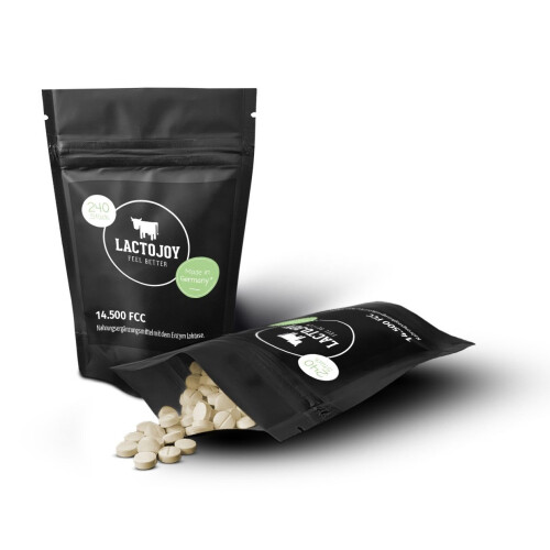 LactoJoy Lactase Tablets | Helps with Lactose Intolerance | 240 Pcs ...