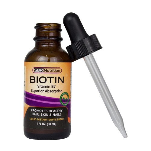 MAX ABSORPTION Biotin Liquid Drops, 5000mcg of Biotin Per Serving, 60 ...
