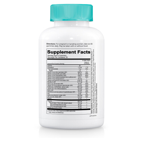 SmartyPants Prenatal Complete Gummy Vitamins: Multivitamin, Folate ...