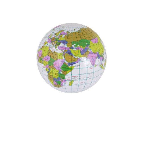 Inflatable Globe - 40cm | Labelled Blow Up Globe on OnBuy