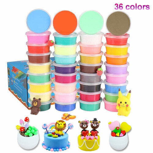 ESAND Air Dry Clay, 36 Colors Modeling Clay Best Gift for Kids, Ultra ...