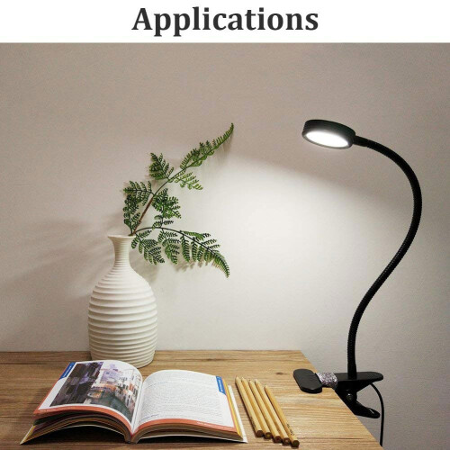 Bonlux LED Clip on Reading Light for Beds,Flexible Bed USB Clip Light ...
