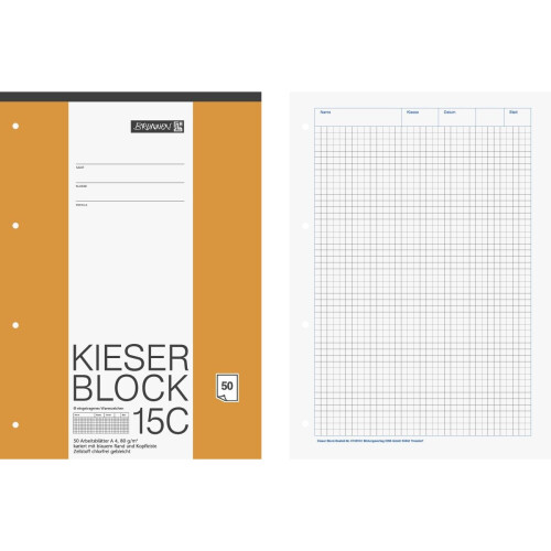 Brunnen Gravel Letter Writing Pad A4 5 mm Graph Paper, Pack of 50 ...