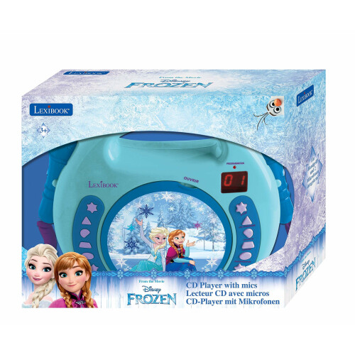 Lexibook Disney Frozen Anna and Elsa CD player for kids with 2 toy ...