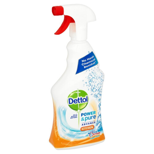 DETTOL POWER AND PURE KITCHEN SPRAY, 750 ML on OnBuy