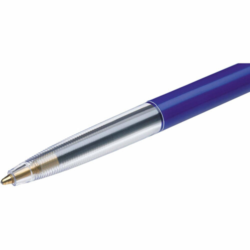 50pc BIC M10 Retractable Ballpoint Pens - Medium Blue on OnBuy