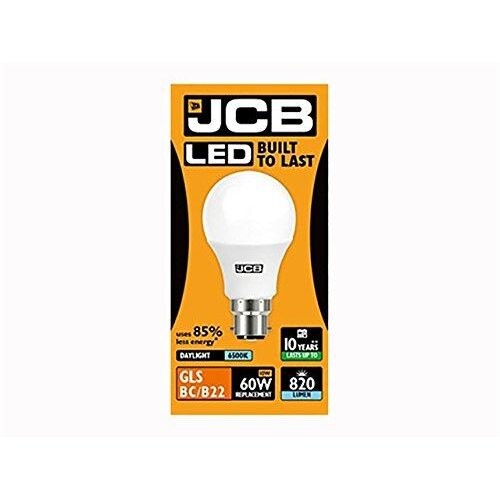 1 X JCB LED 10 Watt Bayonet Cap GLS Lamp Daylight 6500K 60W Replacement ...