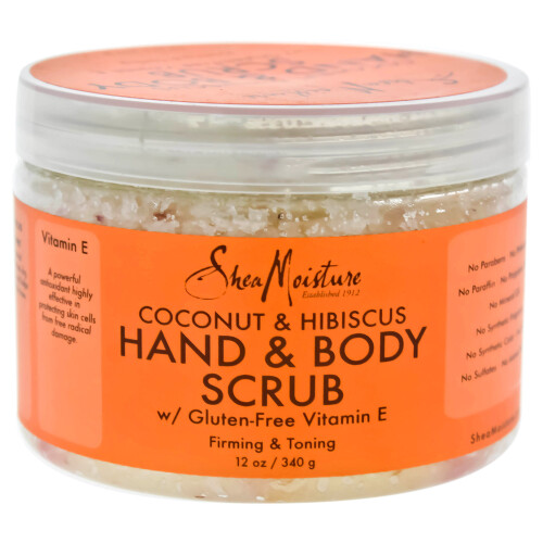 Shea Moisture Coconut & Hibiscus Hand & Body Scrub Firming & Toning ...