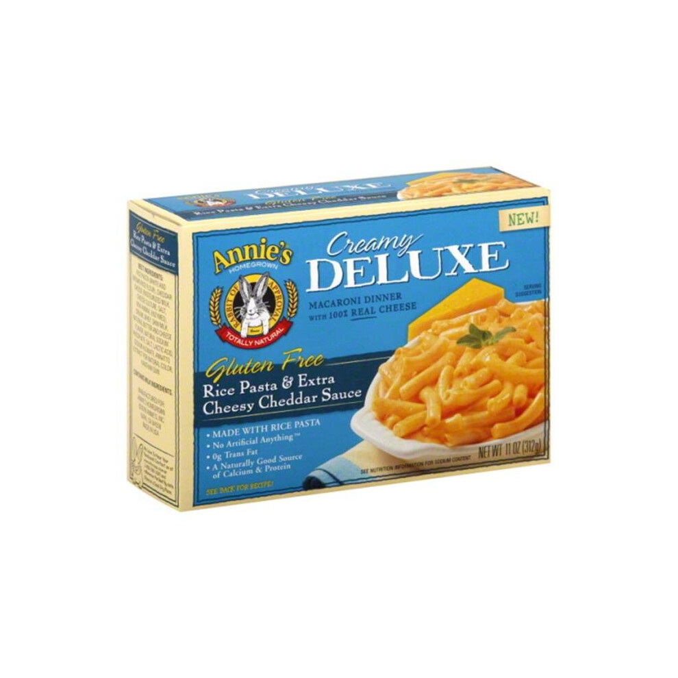 Annie's Homegrown, Deluxe Rich & Creamy, Rice Pasta & Cheese Sauce ...