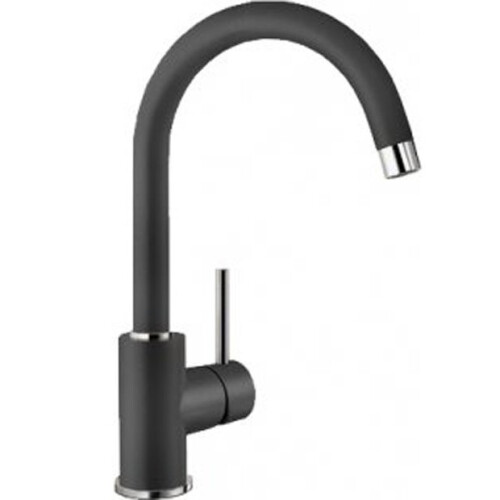 BLANCO MIDA Single Lever Kitchen Tap in Antracite Black Silgranit on OnBuy
