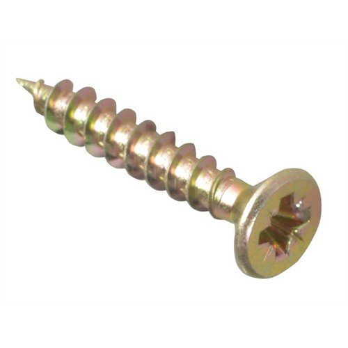 Forge FPMPS425Y Multi-Purpose Pozi Screw CSK ST ZYP 4.0 x 25mm Forge ...