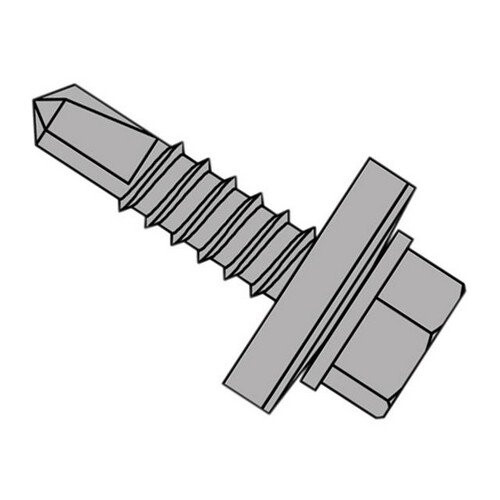 Forgefix TFHW16SD6325 TechFast Self-Drilling Stitching Hex Screw & Washer No.1 Tip 6.3 x 25mm ...