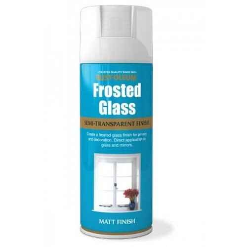 Rust-Oleum AE0010003E8 Frosted Glass Effect White Matt Spray Paint ...