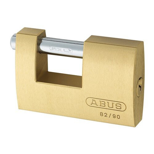ABUS 8290 82/90 90mm Monoblock Brass Shutter Padlock on OnBuy