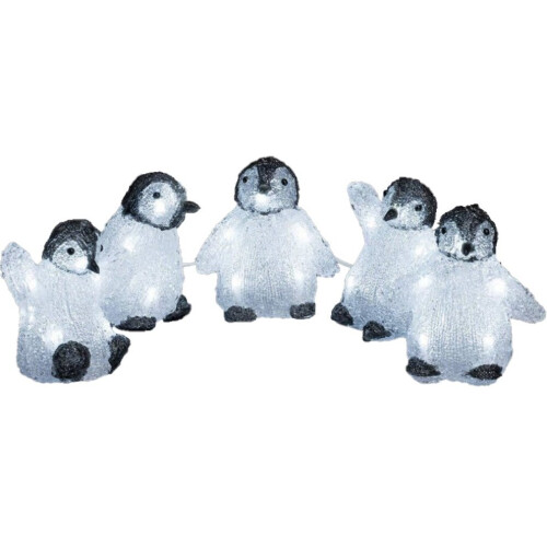 Outdoor LED Penguin Decoration 5pc | Acrylic Indoor Christmas Décor on ...