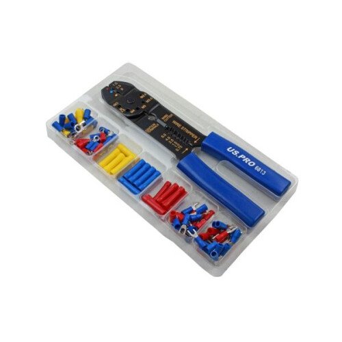 US PRO Tools 101 Piece Crimping Tool & Terminal Set Terminal Connector ...