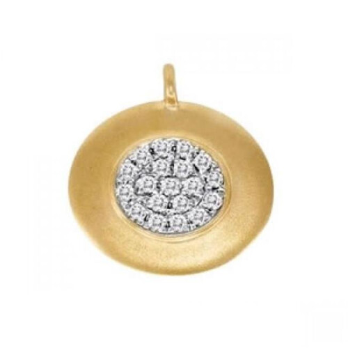 Harry Chad Enterprises HC11037 0.50 CT Round Brilliant Diamonds Pendant ...
