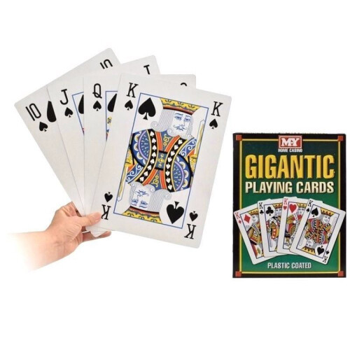 A4 Giant Playing Cards Big Jumbo Cards Deck Great Family Party BBQ ...