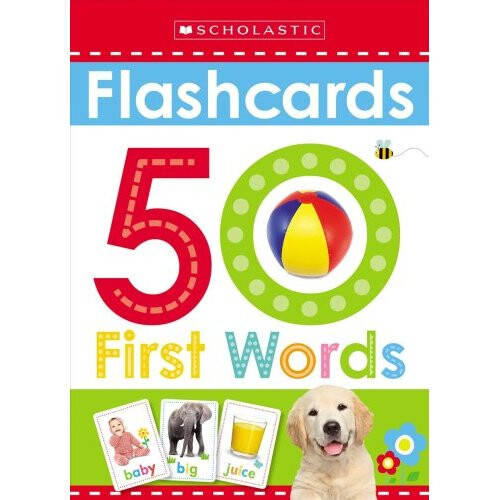 Scholastic 50 First Words Flash Cards | Educational Flash Cards For ...