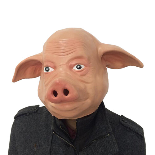 Latex Pig Mask Party Halloween Costume Animal Head Masquerade Prop on OnBuy