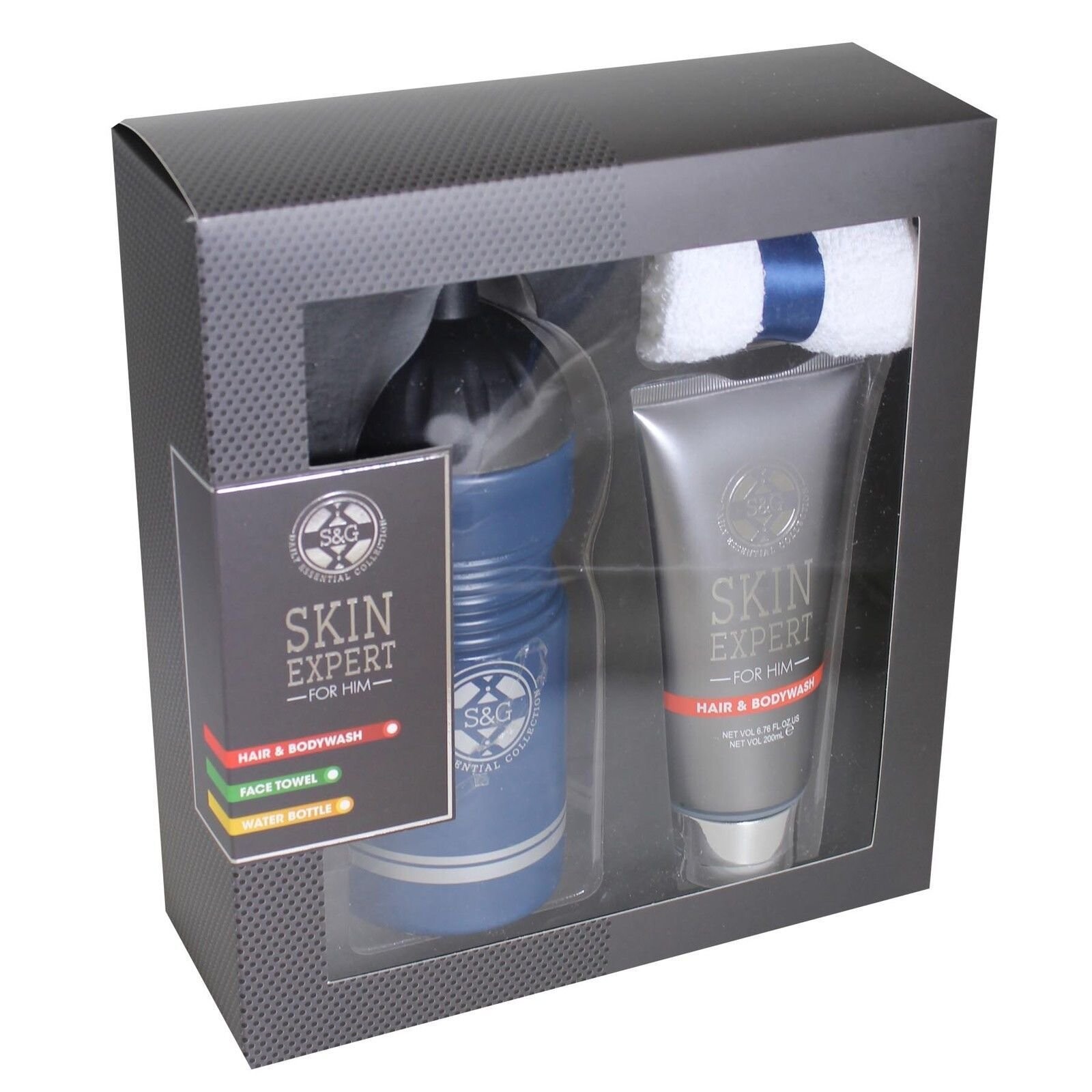 Mens Bath Shower Travel Toiletry Gift Set - Gym Gift Set with Bottle on ...