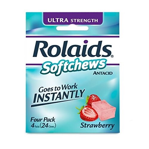Rolaids Softchews Ultra Strength Antacid Four Pack (24 Chews Total ...