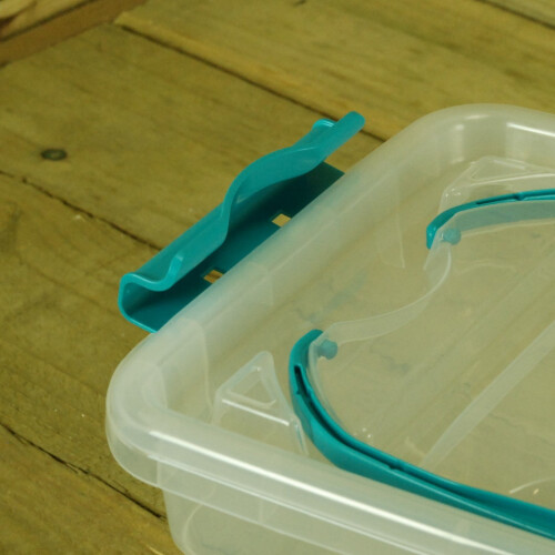 13 Litre 38cm x 26cm x 21cm Plastic Storage Tub / Tidy Box with Lid ...