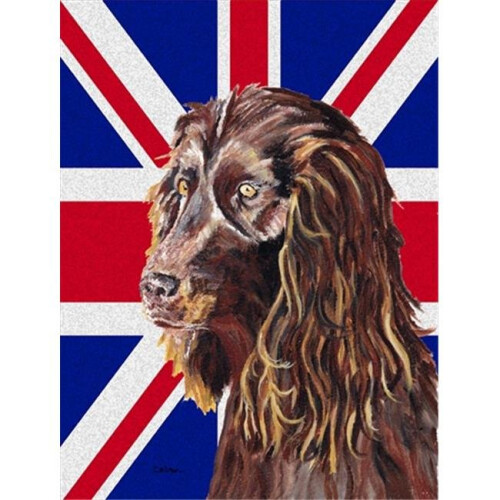 Boykin Spaniel With Engish Union Jack British Flag Flag Garden Size on ...