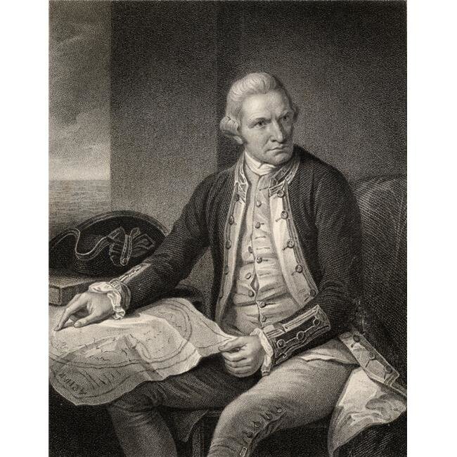 Captain James Cook 1728 to 1779 British Naval Commander Navigator ...