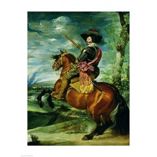 Equestrian Portrait of Don Gaspar De Guzman Poster Print by Diego ...