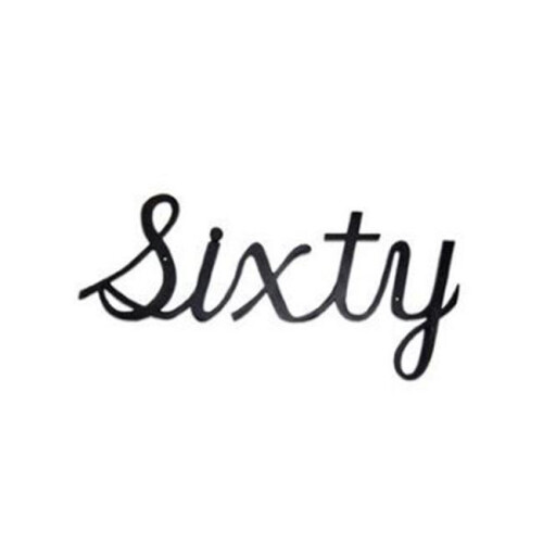 Script Modern House Number Sixty on OnBuy