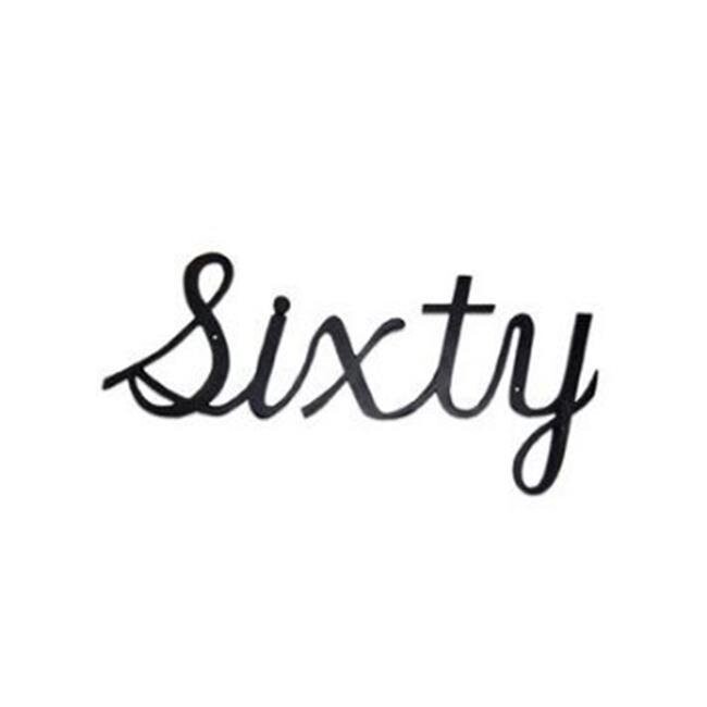 Script Modern House Number Sixty on OnBuy