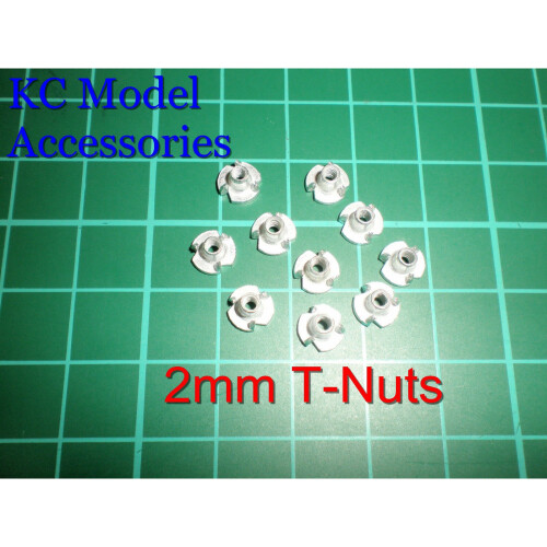 2mm Captive T Nuts / Blind Nuts 10pcs M2 on OnBuy