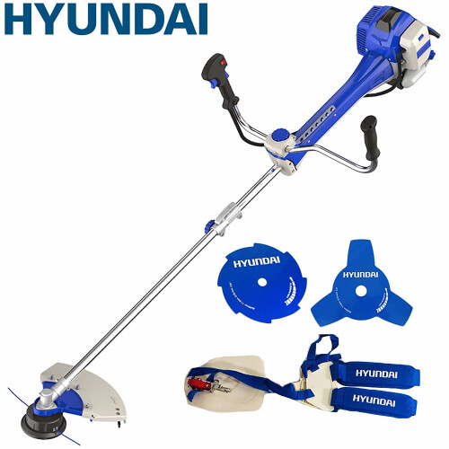 Hyundai 51cc 2-Stroke Anti-Vibration Petrol Grass Trimmer/Strimmer ...