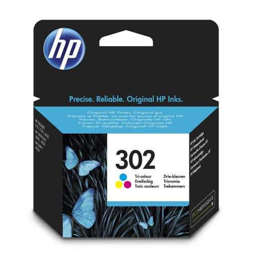 HP 302 Ink Cartridge Tri-colour F6U65AE - 4ml | Colour Ink Cartridge on ...