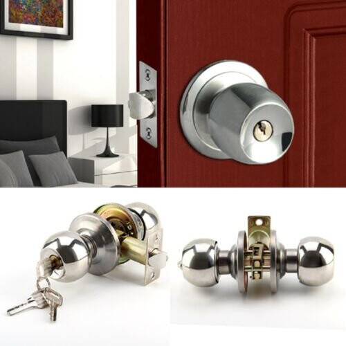 Stainless Steel Door Knobs Latch Lock on OnBuy