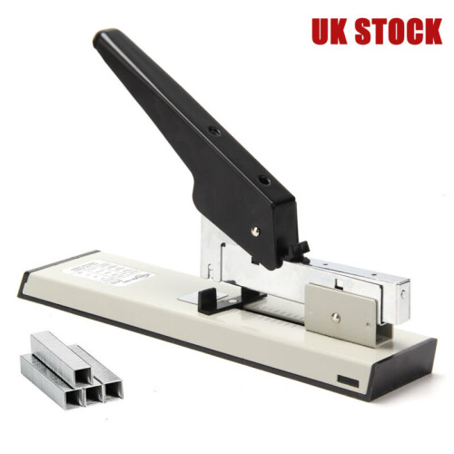 Large 100 Sheets Heavy Duty Metal Stapler Document Paper Bookbinder on ...