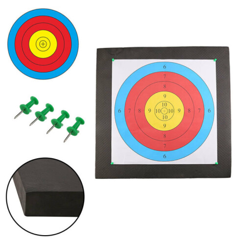 2 Faces 4 Pins Lightweight High Density EVA Foam Archery Target Mat on ...
